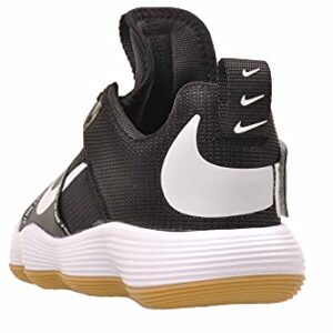 Nike Women's React Hyperset Volleyball Shoe, CI2956-010 (Black/White/Gum Light Brown, 8)