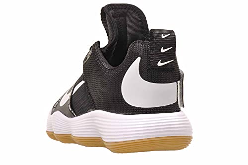 Nike Women's React Hyperset Volleyball Shoe, CI2956-010 (Black/White/Gum Light Brown, 8)