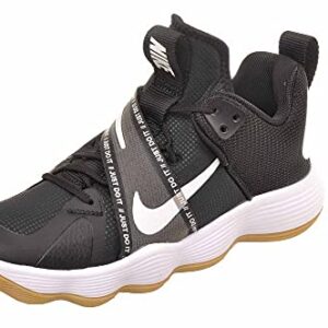 Nike Women's React Hyperset Volleyball Shoe, CI2956-010 (Black/White/Gum Light Brown, 8)