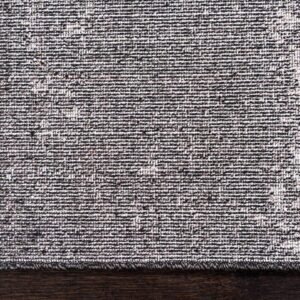 Unique Loom Del Mar Collection Area Rug - Lucille (9'x 12' Rectangle, Dark Gray/ Ivory)