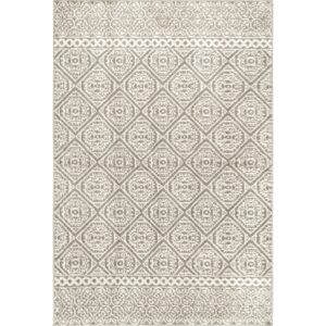 nuLOOM Transitional Floral Jeanette Area Rug, 9x12, Grey