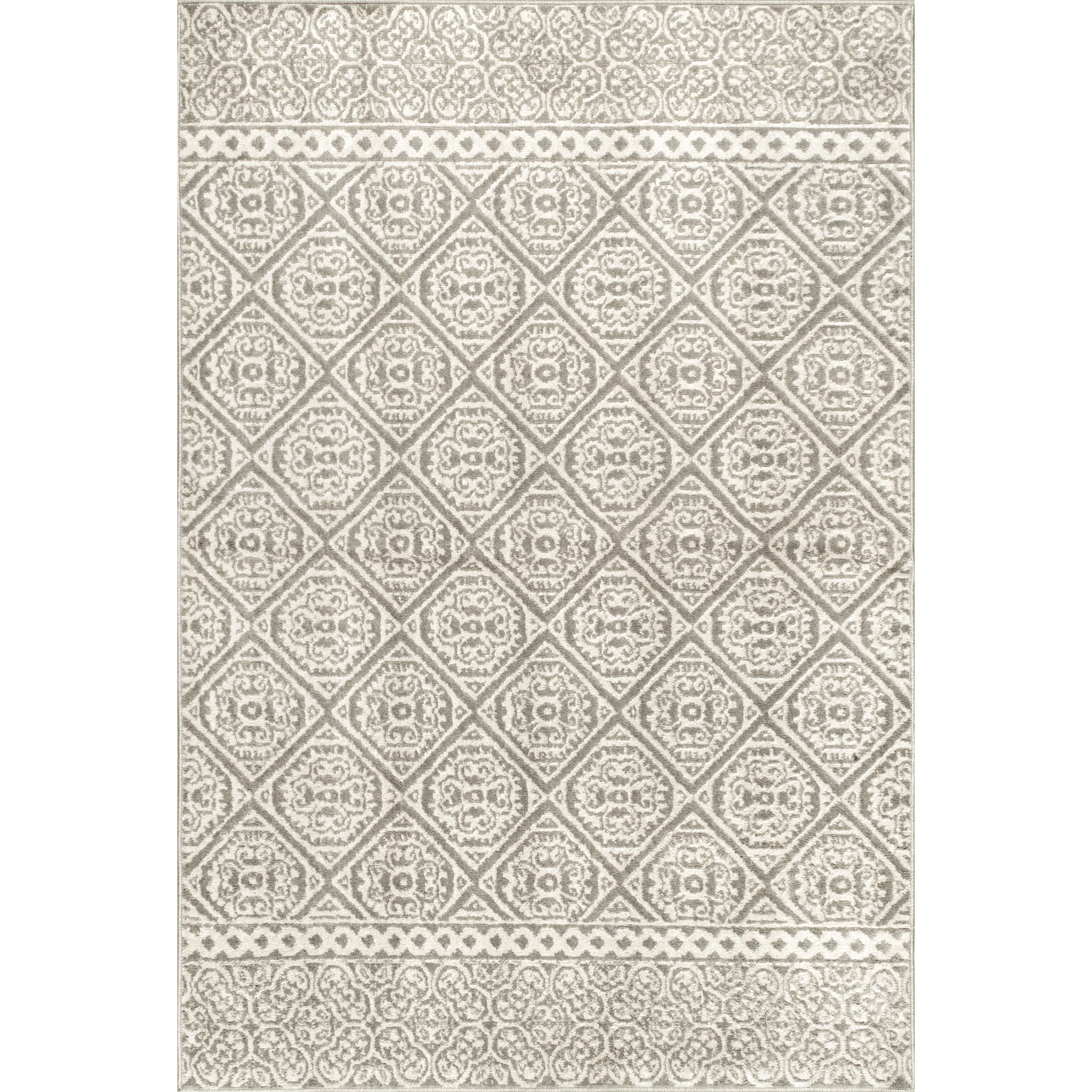 nuLOOM Transitional Floral Jeanette Area Rug, 9x12, Grey