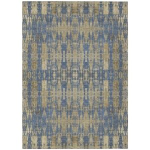 addison rugs chantille acn580 blue 9' x 12' indoor outdoor area rug, easy clean, machine washable, non shedding, bedroom, living room, dining room, kitchen, patio rug