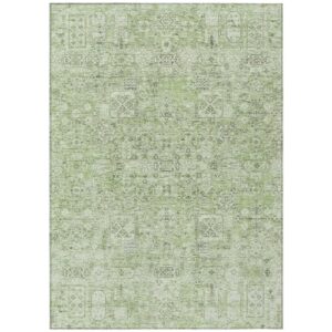 addison rugs chantille acn611 green 9' x 12' indoor outdoor area rug, easy clean, machine washable, non shedding, bedroom, living room, dining room, kitchen, patio rug