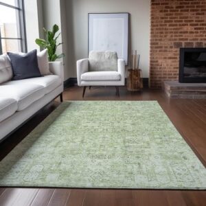 Addison Rugs Chantille ACN611 Green 9' x 12' Indoor Outdoor Area Rug, Easy Clean, Machine Washable, Non Shedding, Bedroom, Living Room, Dining Room, Kitchen, Patio Rug