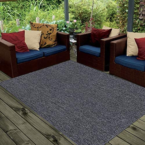 Ambiant Broadway Collection Pet Friendly Indoor Outdoor Area Rugs Grey - 9' x 12' - Stain Resistant Elegance, Easy Machine Wash Care- Perfect for Weddings & Everyday Use!