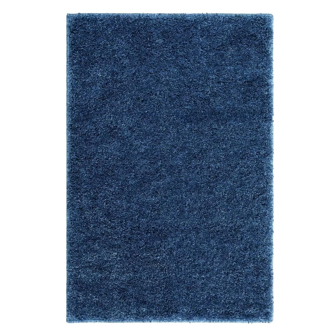 WESTLOOM Area Rug 9x12 Indoor Modern Plush Area RugSolid Shag Area Rug Non Slip Non Shedding Thick Rug for Living Room Bedroom Home Decor, Navy