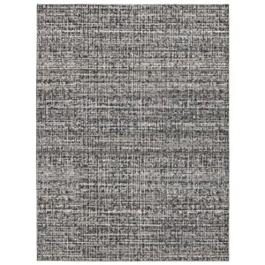 garland rug rumba 9 ft. x 12 ft. area rug cinder gray/earth tone