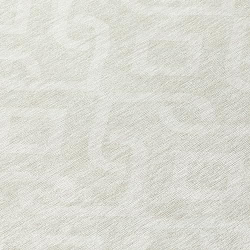 Addison Rugs Chantille ACN621 Ivory 9' x 12' Indoor Outdoor Area Rug, Easy Clean, Machine Washable, Non Shedding, Bedroom, Living Room, Dining Room, Kitchen, Patio Rug