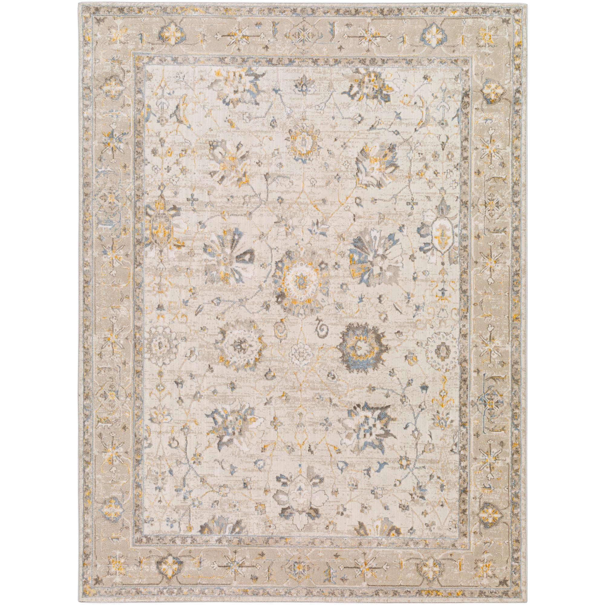 Livabliss Roswell Traditional Machine Woven Area Rug, 9'2" x 12', Off-White