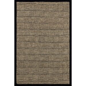 nuLOOM Armani Geometric Seagrass Area Rug, 9x12, Black