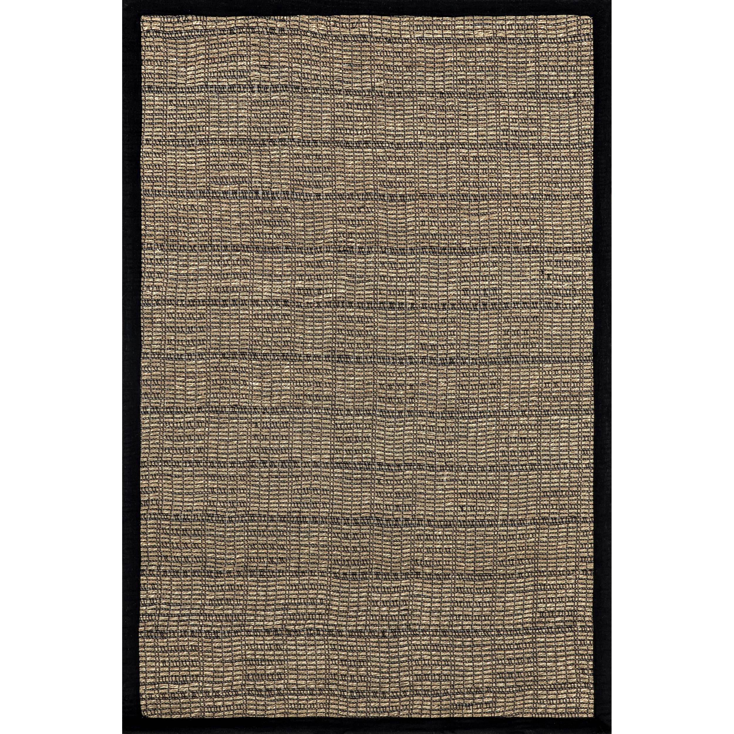 nuLOOM Armani Geometric Seagrass Area Rug, 9x12, Black