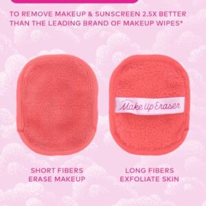 Makeup Eraser The Original, 7-Day Set, Erase All Makeup with Just Water, Including Waterproof Mascara, Eyeliner, Foundation, Lipstick, Sunscreen, and More Sunset Boulevard, 7ct.