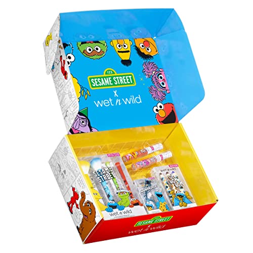 wet n wild Sesame Street Limited Edition PR Box - Makeup Set with Versatile Brushes, Vibrant Buildable & Blendable Palettes & Lip Glosses for Unique Looks, Cruelty-Free & Vegan