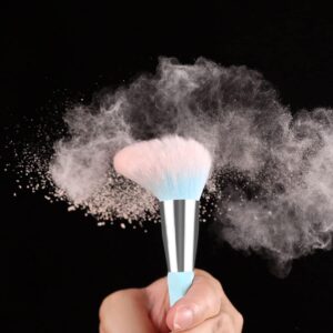 111 Pink blue gradient makeup brushes and makeup sponges set makeup brushes set natural synthetic eye shadow foundation make-up brush set professional makeup brush and tool accessories………