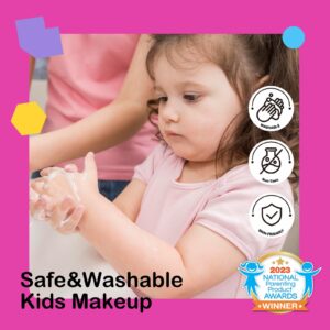 Tomons Kids Makeup Kit for Girl,Mermaid Makeup for Kids,Safe& Non-Toxic Make Up for Little Girls Gift Kids Child Toddler Toys for Age 3 4 5 6 7 8 10 Years Old Birthday