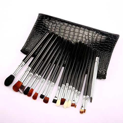 Professional Eye Shadow Makeup Brush Set, COSHINE 19pcs Eye and Lip Premium Synthetic Cosmetic Brushes Kit