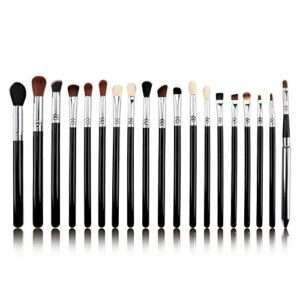 Professional Eye Shadow Makeup Brush Set, COSHINE 19pcs Eye and Lip Premium Synthetic Cosmetic Brushes Kit