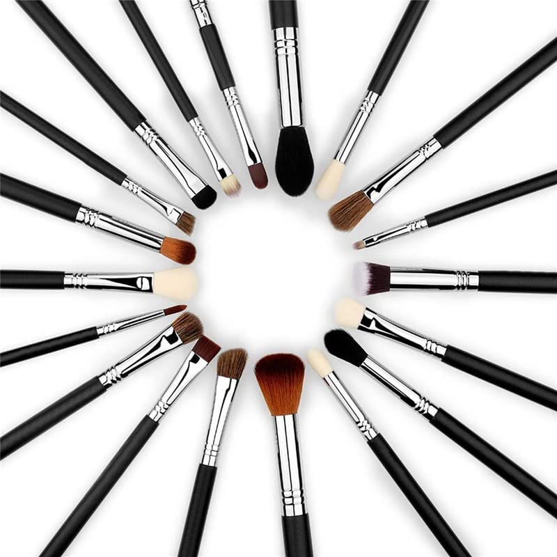 Professional Eye Shadow Makeup Brush Set, COSHINE 19pcs Eye and Lip Premium Synthetic Cosmetic Brushes Kit