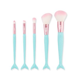 kiki cute makeup brushes 5 pcs. makeup brush set premium synthetic for foundation concealers eye shadows make up brushes set eyeliner brushes