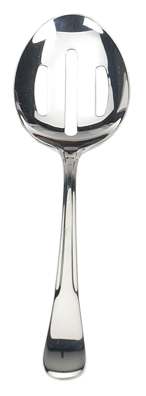 RSVP International Endurance Flatware Collection Stainless Steel, Dishwasher Safe, Slotted Serving Spoon