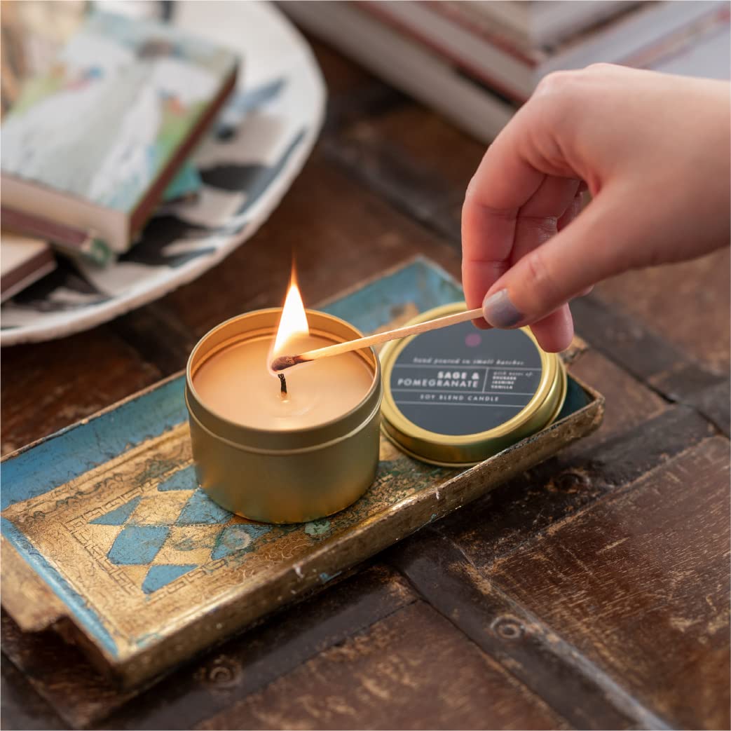 ScentAir- Scented Tin Candle - Sage & Pomegranate