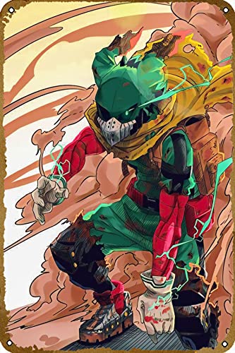 Deku Bakugo Todoroki Hero Anime Poster Comics Vintage Classic Tin Metal Sign Plaque 8x12 Inch