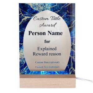 tina&co customizable award plaque，custom award plaque, personalized trophy award,6 types of marble backgrounds, 5 shapes, 4 base, with the option to add text or photos. (award plaque)