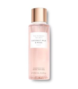 victoria's secret body mist for women, perfume with notes of coconut milk and rose body spray, feel calm fragrance - 250 ml / 8.4 oz