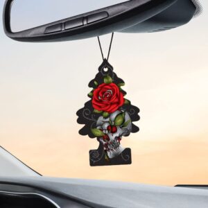 LITTLE TREES Air Fresheners Car Air Freshener. Hanging Tree Provides Long Lasting Scent for Auto or Home. Rose Thorn, 24 Air Fresheners