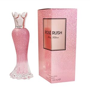 Paris Hilton Rose Rush Eau de Parfum Spray Perfume for Women | Floral and Fruity Fragrance | Notes of Papaya, Peony, Cedar, and White Musk | Feminine | Long-Lasting Scent | 3.4 Fl Oz