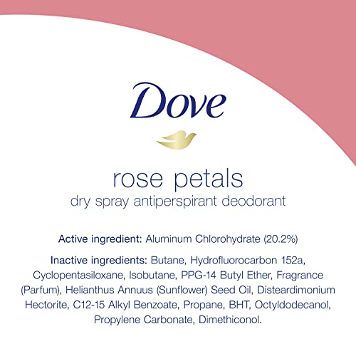 Dove Antiperspirant Deodorant Rose Petals, 3.8 Oz, Pack of 3