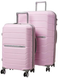 samsonite freeform hardside expandable luggage with spinners | pink rose | 2pc set (carry-on/large)