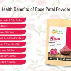 Herbs Botanica Rose Petal Powder Organic For Face Mask DIY masks | Skin Care, Aromatherapy | Natural and Chemical Free | No Added Preservatives or Colors 100g / 3.52 oz