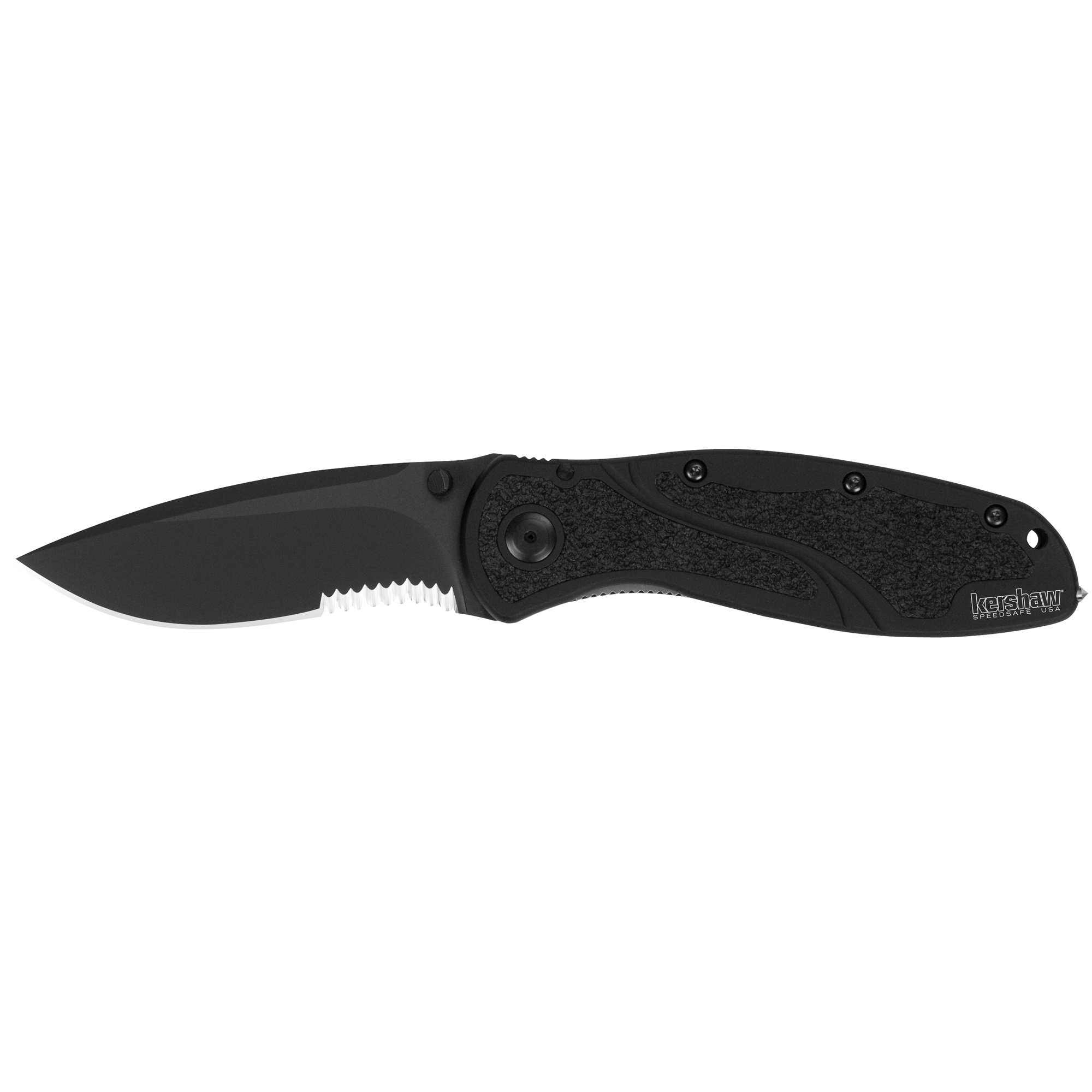 Kershaw Glassbreaker Blur Pocketknife + Smith's PP1 Pocket Pal Knife Sharpener