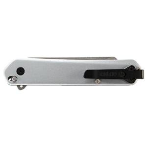 Gerber Gear Spire Pocket Knife - 2.93" Plain Edge Blade Assisted Opening Folding Knife - EDC Gear and Equipment - Aluminum