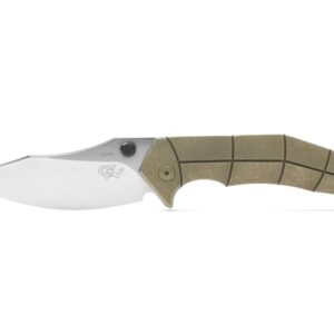 DROP Massdrop + Gavko Thresher Titanium Frame Lock Pocket Knife, Pelagic Sand, Right Hand