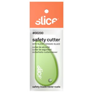 Slice 10515 Mini Box Cutter & Micro Ceramic Blade, Safety Cutter, Finger Friendly, Cuts Blister Packaging, Paper & Ideal for Outline Trims of Shapes or Coupons