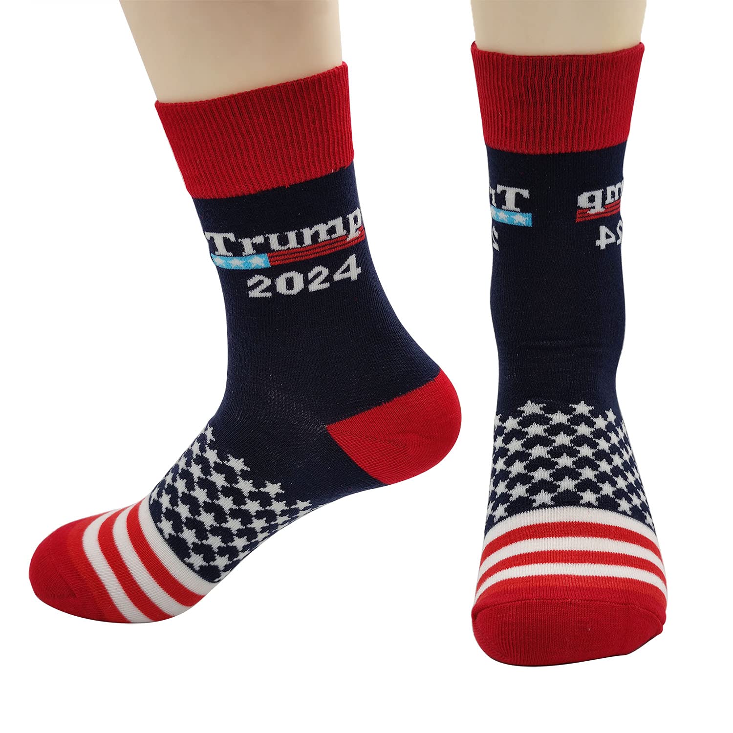 Trump Socks, Trump 2024 Socks,Make America Great Again USA Socks-Red