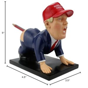 The Original Dump-a-Trump Pen Holder - Funny Donald Trump White Elephant Gift