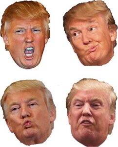 magnet 4 pack magnets trump maga gop 2020 heads magnet decal fridge metal magnet window vinyl 5"