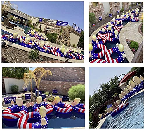 Donald Trump American Pool Float for Summer Pool Party - Fun Inflatable for Adults and Kids