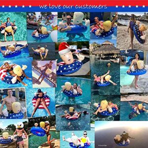 Donald Trump American Pool Float for Summer Pool Party - Fun Inflatable for Adults and Kids