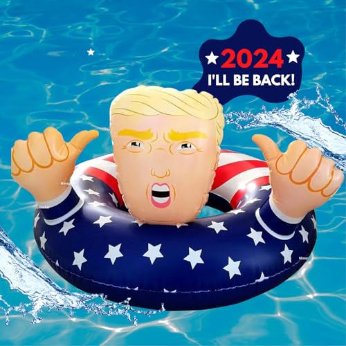 Donald Trump American Pool Float for Summer Pool Party - Fun Inflatable for Adults and Kids