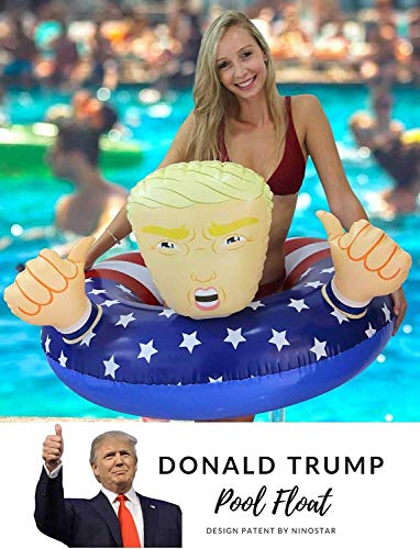 Donald Trump American Pool Float for Summer Pool Party - Fun Inflatable for Adults and Kids