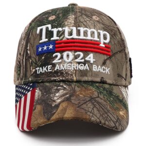 Trump 2024 Hat Donald Trump Merchandise MAGA Hat Make America Great Again Hat USA Flag MAGA Adjustable Baseball Cap