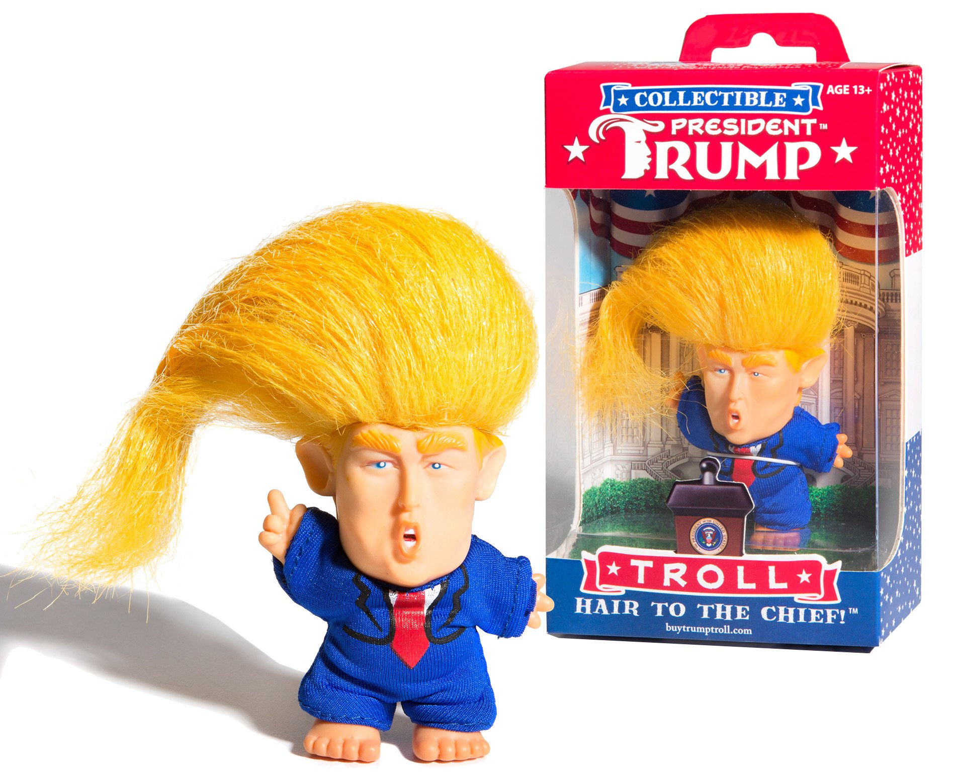 Collectible President Donald Trump Troll Doll - Hair to the Chief