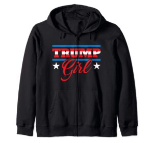 trump girl reelect donald trump 2020 45 pro trump gift zip hoodie