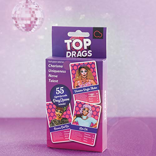 Top Drags Game - Trumps Card Game - Win Every Drag Queen to Win The Game - Suitable for Adults and Teenagers