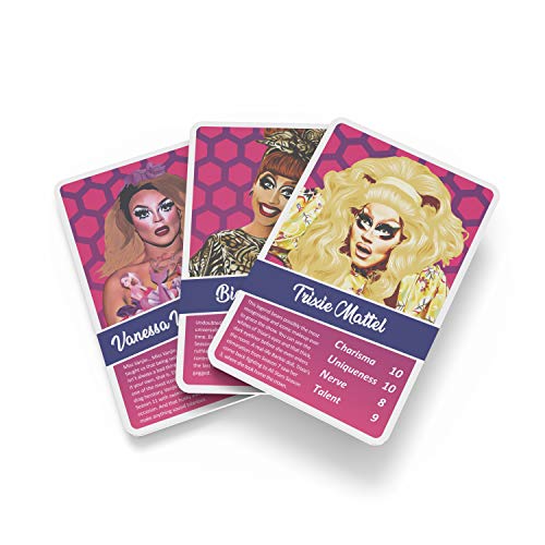 Top Drags Game - Trumps Card Game - Win Every Drag Queen to Win The Game - Suitable for Adults and Teenagers